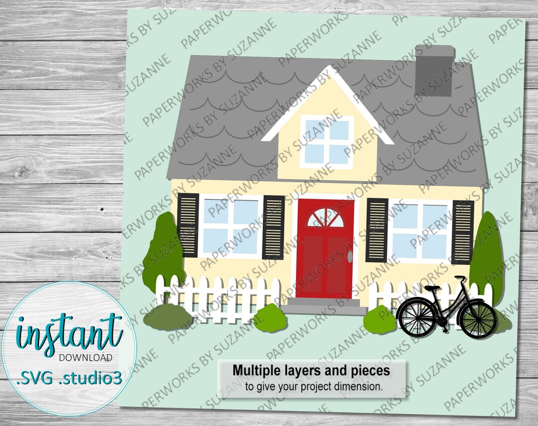 Cottage / House .SVG .studio3 .GSP for Silhouette, Cricut and Other ...
