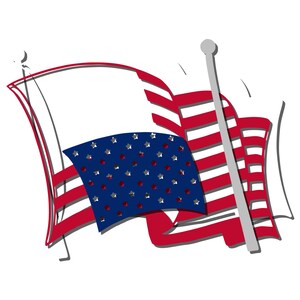 American Flag .SVG .studio3 .GSP for Silhouette, Cricut and Other ...
