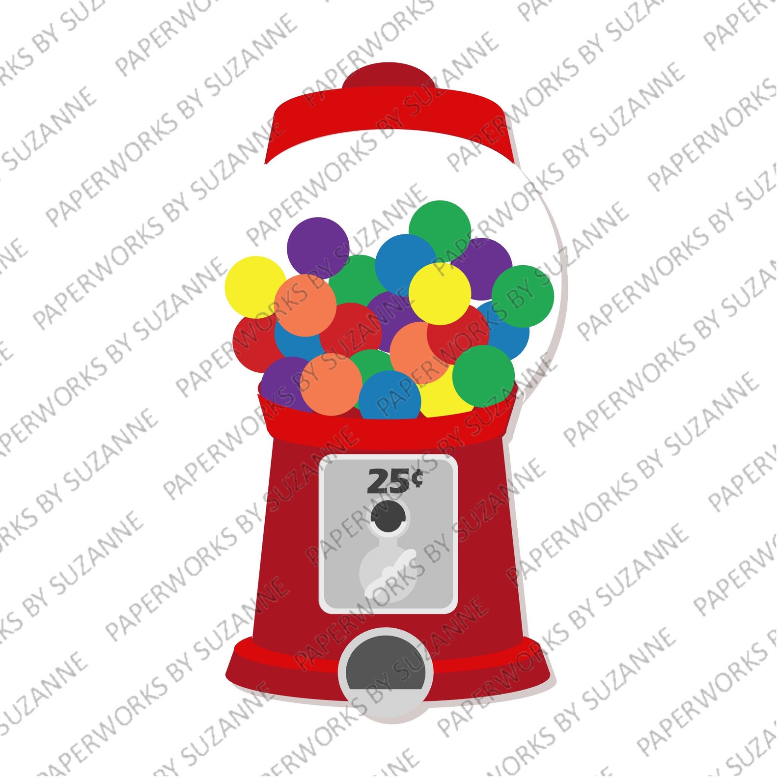 Gumball Machine .SVG .studio3 .GSP for Silhouette, Cricut and Other ...