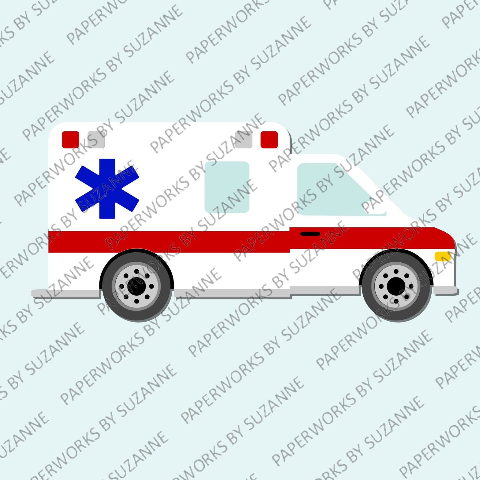 Emergency First / Responder Vehicle SVG Studio3 GSP Clipart - Etsy