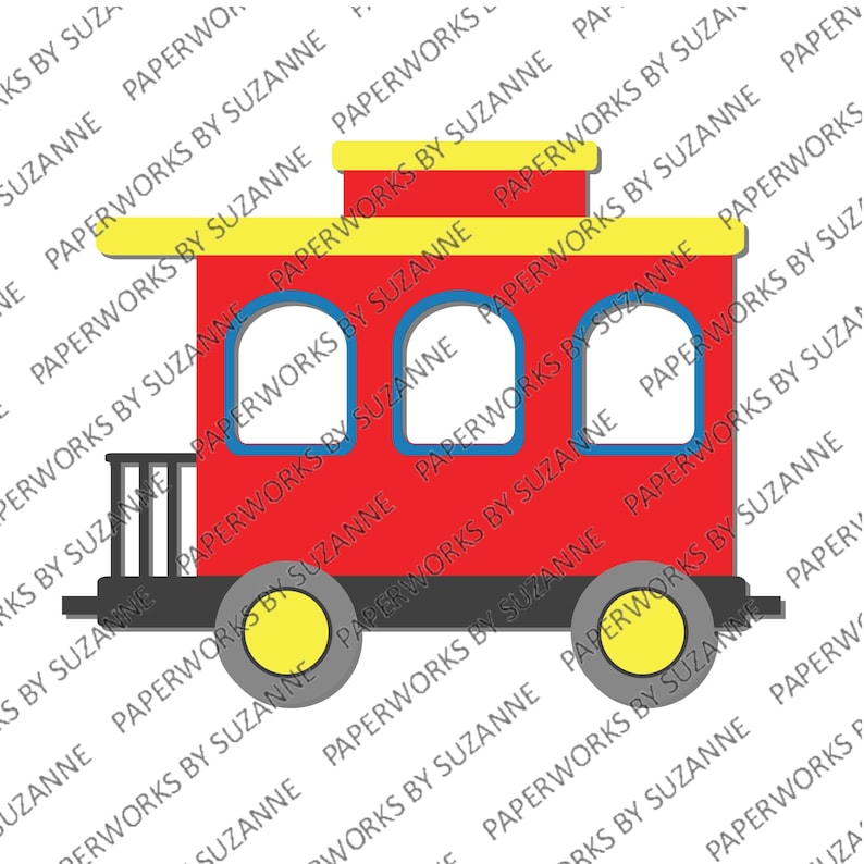 Train Set .SVG .studio3 .GSP for Silhouette, Cricut and Other Machines ...