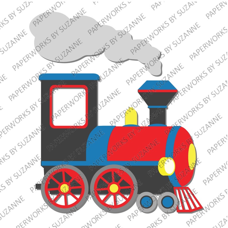 Train Set .SVG .studio3 .GSP for Silhouette, Cricut and Other Machines ...