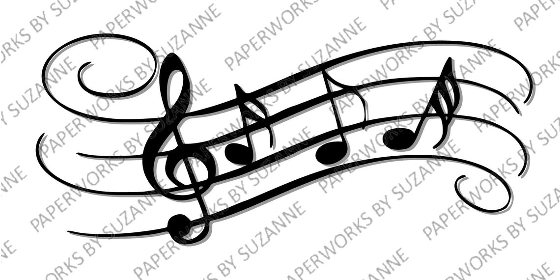 Piano Keyboard Musical Notes and More SVG .studio3 .GSP for | Etsy