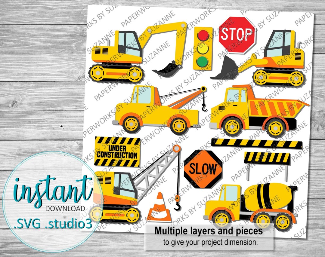 Construction Set .SVG .studio3 .GSP for Silhouette, Cricut and Other ...