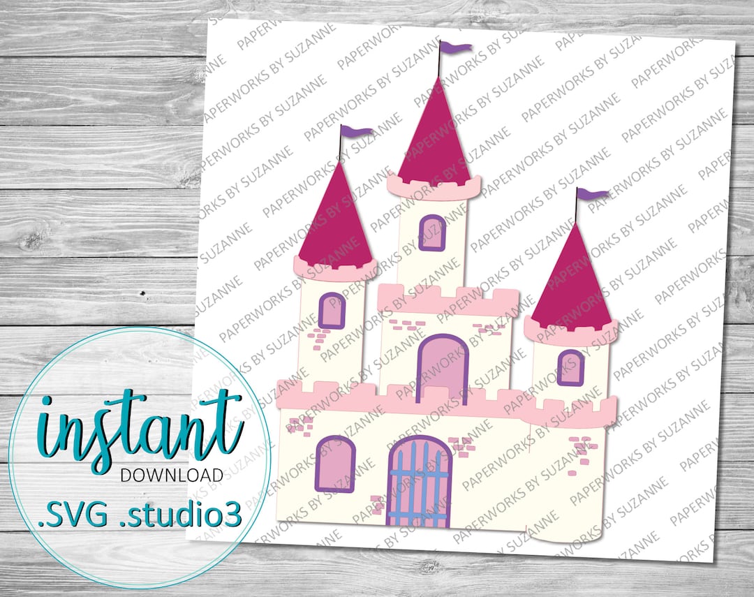 Princess Castle .SVG .studio3 .GSP for Silhouette, Cricut and Other ...