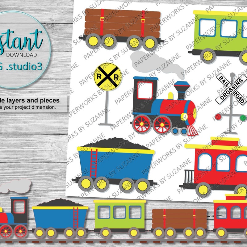 Train Cutouts - Etsy