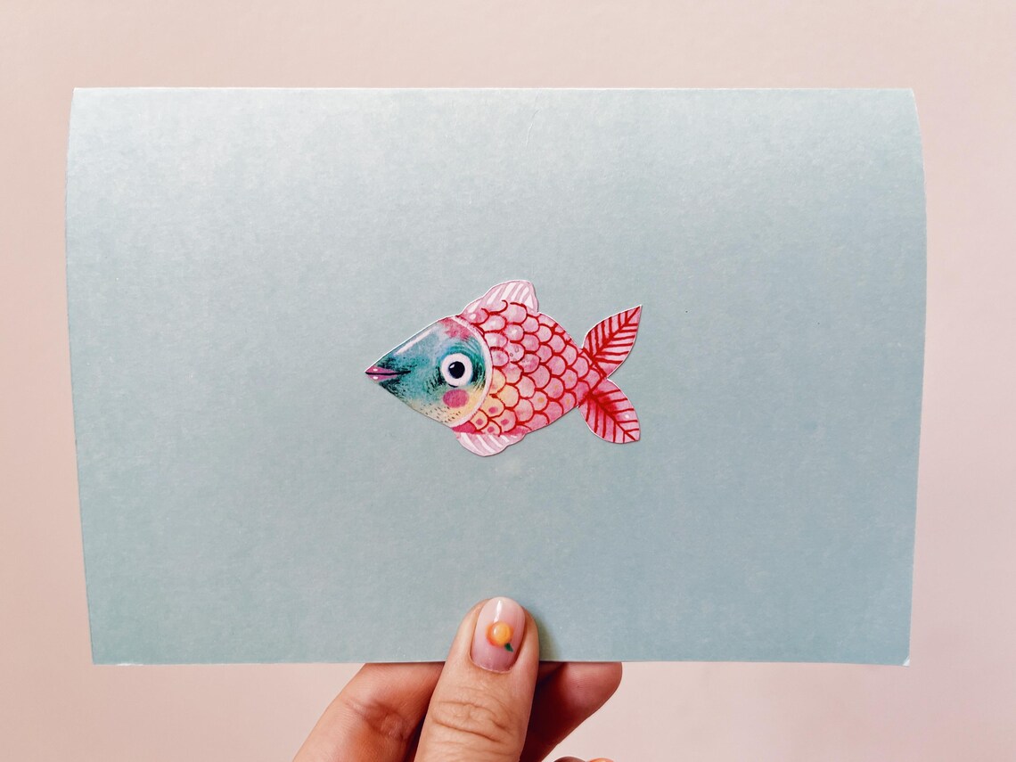 DIY Ocean Pop-up Card Template: Hand-painted Design (digital Download ...