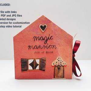 Dollhouse Pop-up Book Template: Hand-painted DIY Printable (digital ...