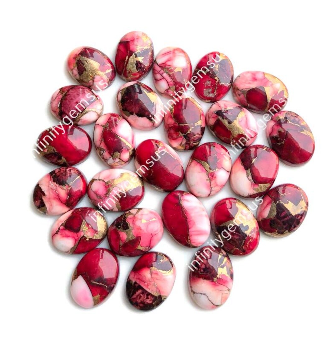 Kingman Red Rose Dahila Mohave Copper Turquoise, Beautyful Red & White ...