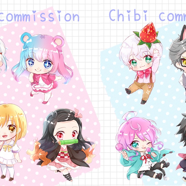 Chibi Commission - Etsy