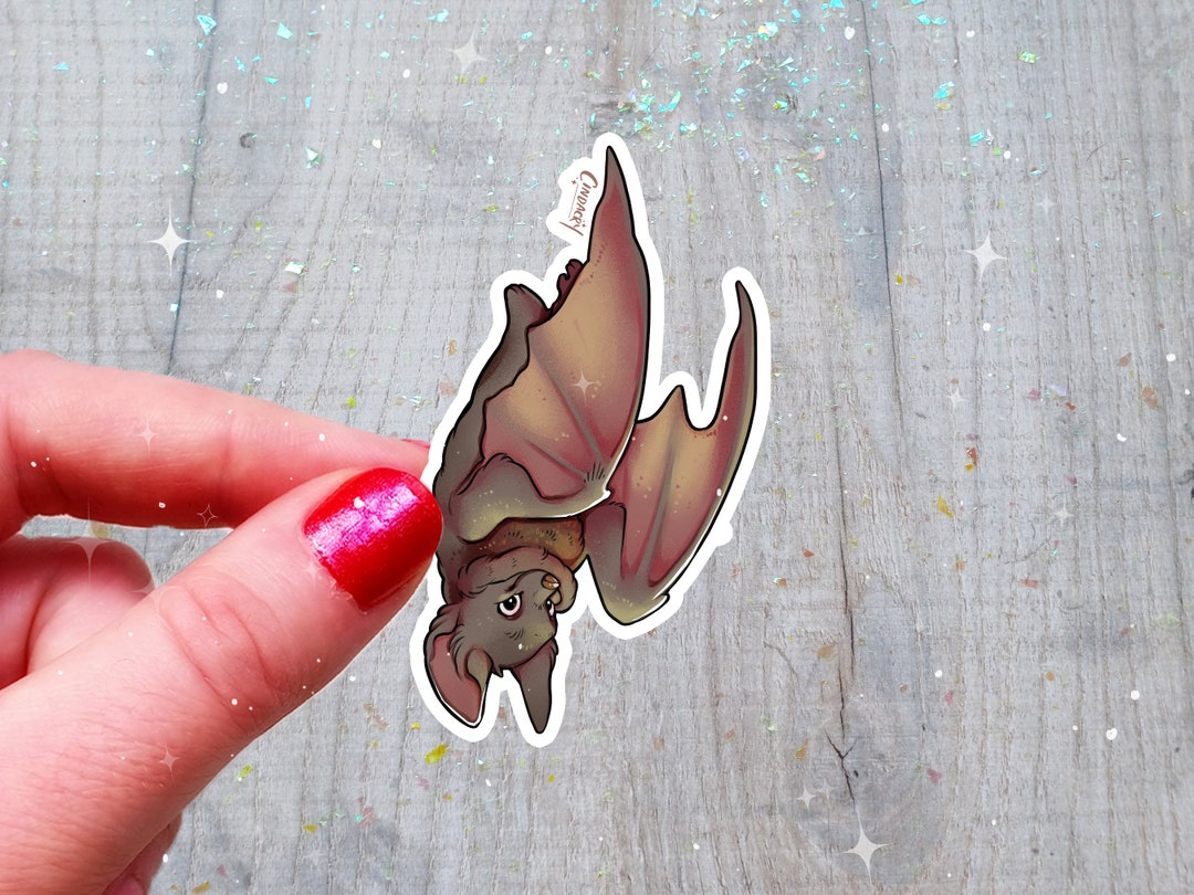 Bat Sticker Holographic Glitter - Etsy