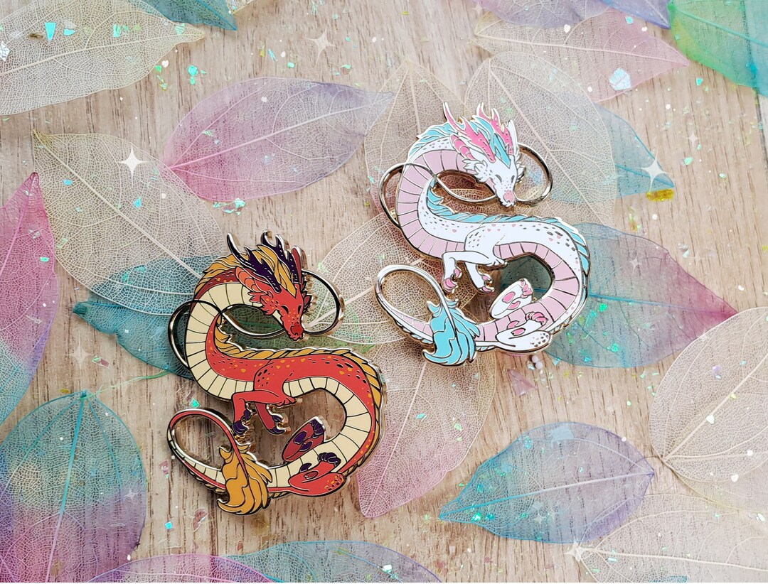 Dragon Hard Enamel Pin Gift Fun Lapel Pin Beast Fantasy - Etsy UK