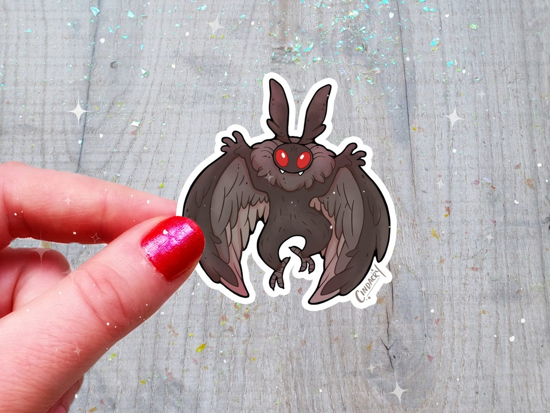 Mothman Sticker Holographic Cute Kawaii Holo Rainbow Cryptid - Etsy UK