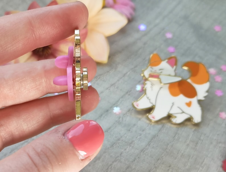 Calico Cat Hard Enamel Magnetic Pin Set Fun & - Etsy