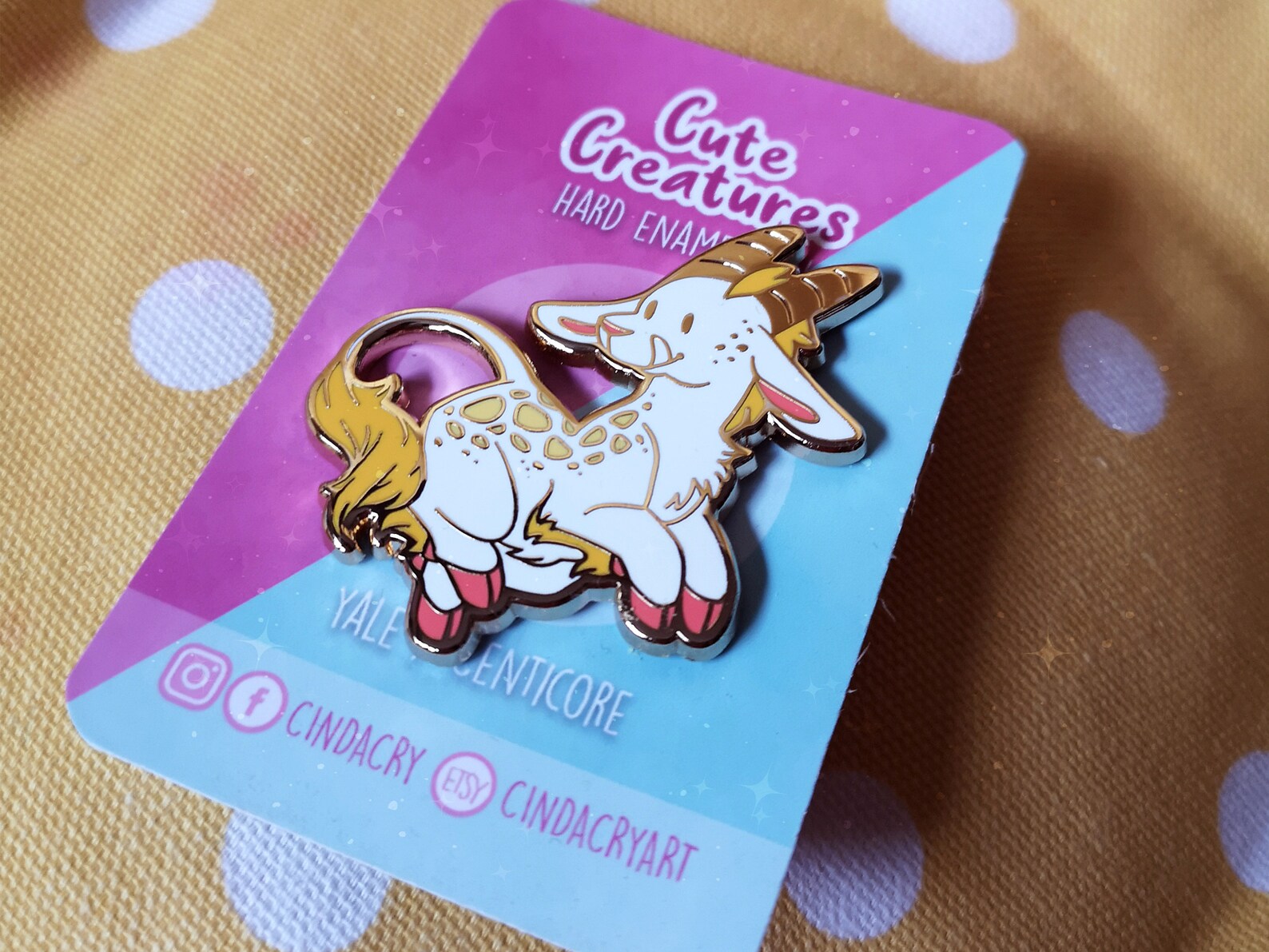 Yale Centicore Mythical Hard Enamel Pin / Gift Fun Pin Design | Etsy