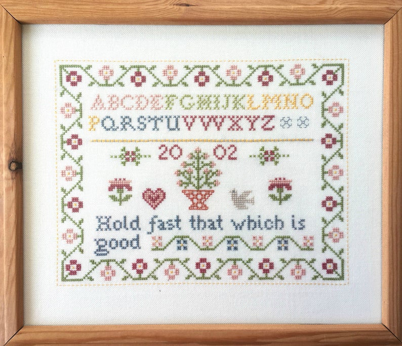 Traditional Cross Stitch Sampler Digital Download Pattern With - Etsy