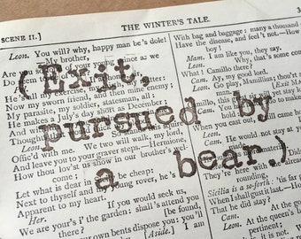 Exit Pursued by Bear - Etsy