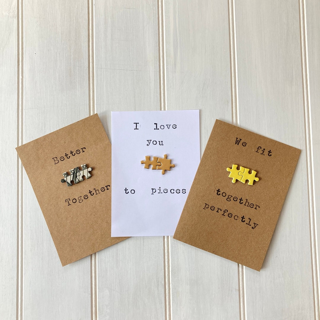 Jigsaw Piece Pun Greeting Card - Etsy