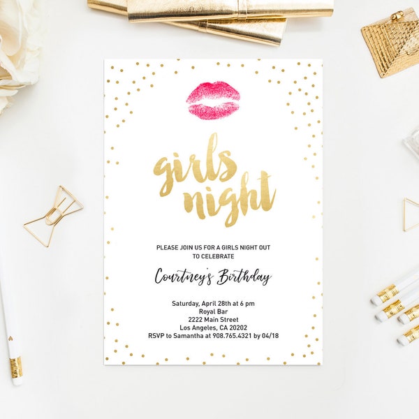 Night Out Invite - Etsy