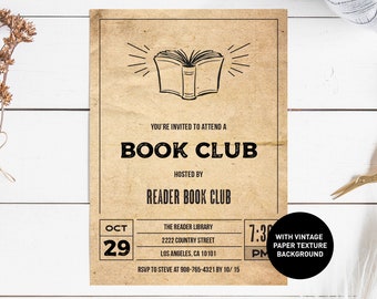 Book Club Printable | Etsy