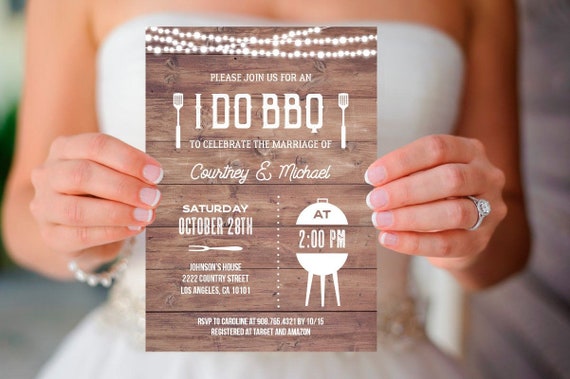 I do BBQ Invitation I do bbq wedding invitation printable | Etsy