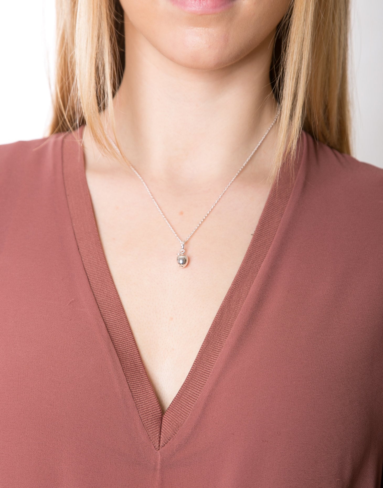 Apple Necklace Fruit Necklace Apple Pendant Apple Charm - Etsy