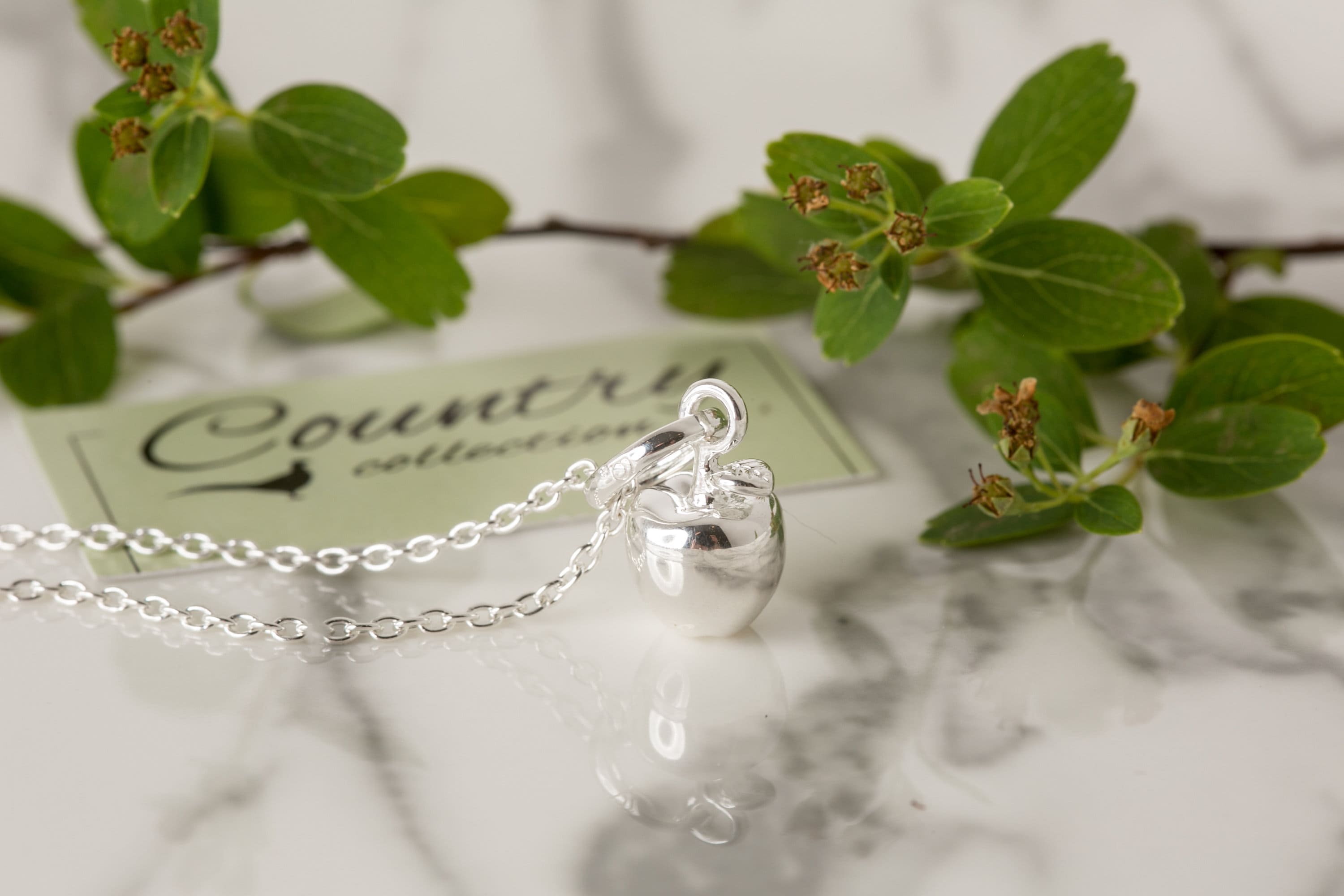 Apple Necklace Fruit Necklace Apple Pendant Apple Charm - Etsy