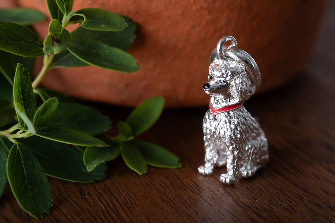 Sterling Silver Poodle Dog Charm - Gemma J Woof Collection - Etsy