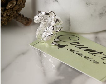 Chipmunk Necklace - Wooden Chipmunk Pendant Wooden Squirrel Charm ...