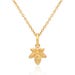 Gold Vermeil Ivy Leaf Pendant Necklace - Adjustable Chain - Etsy