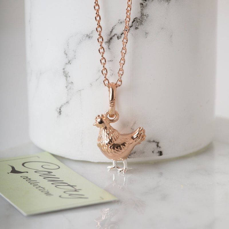 Chicken Necklace - Etsy