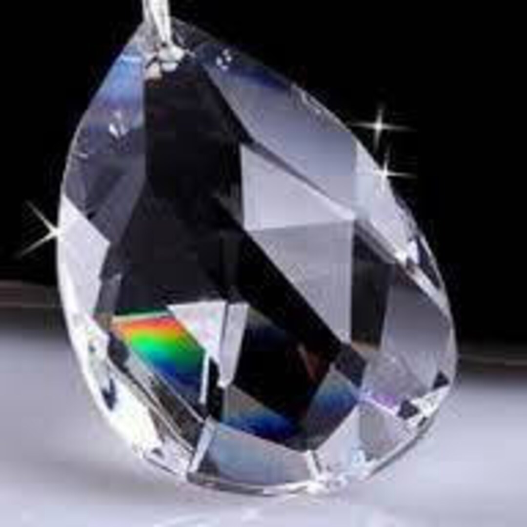 Crystal Chandelier Teardrop Prisms Clear or Clear Ab Iridescent Size ...