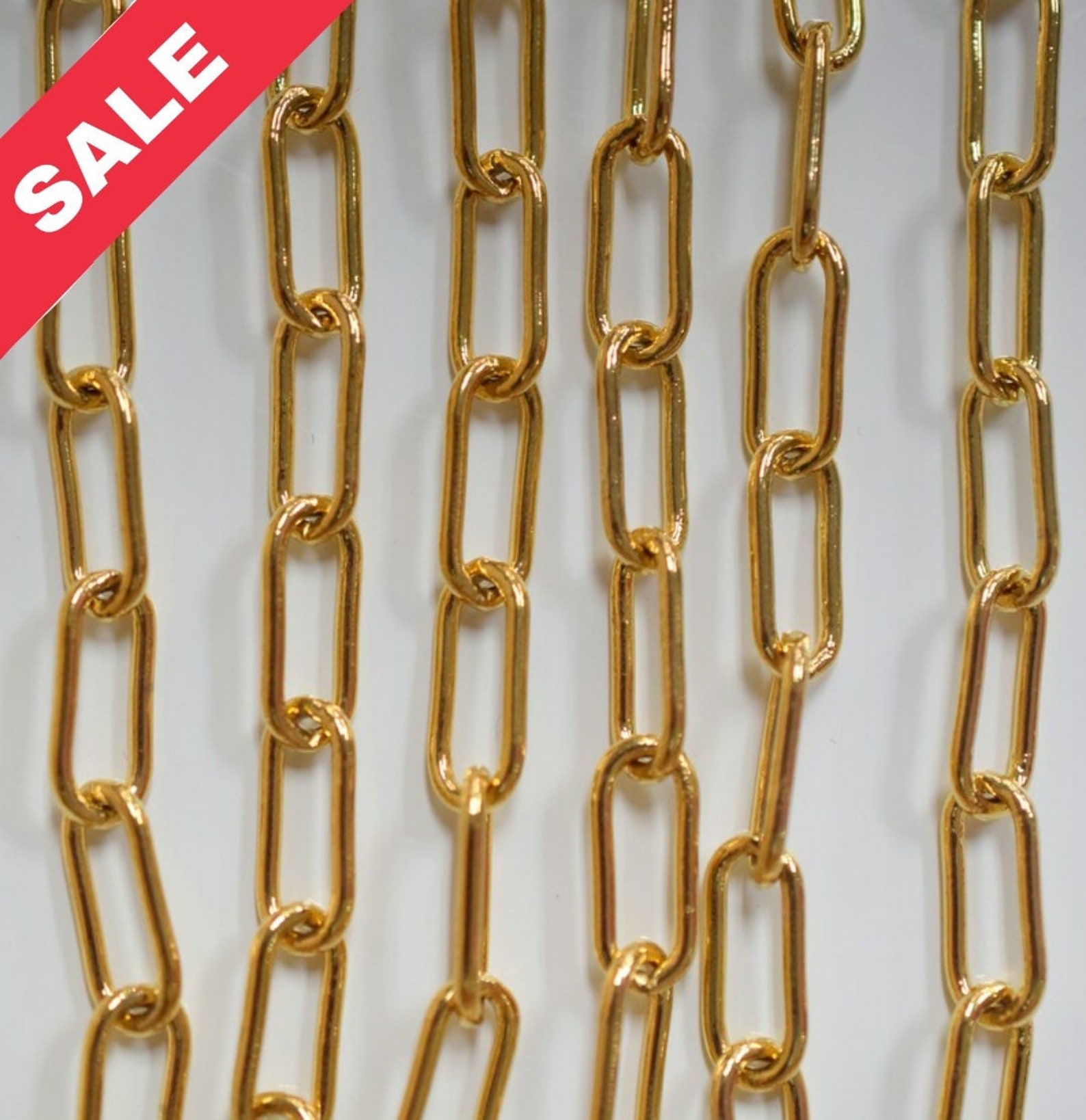 17x7mm 18K PVD Gold Filled Clip Chain for DIY Jewelry Making GFC102B - Etsy