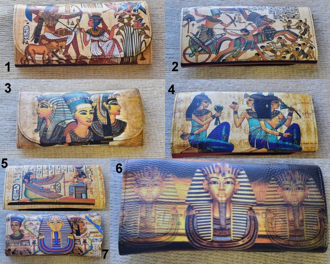 Unique Hieroglyphic Inspired Wallets for Egyptian Enthusiasts - Perfect ...