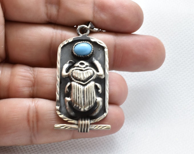 Hand Made Silver 800 Fascinating Hallmark Pendant Ancient Egyptian ...