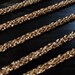 18K PVD Gold Filled Wheat Chain 24" Inches Long Include Clasp, Width 4 ...