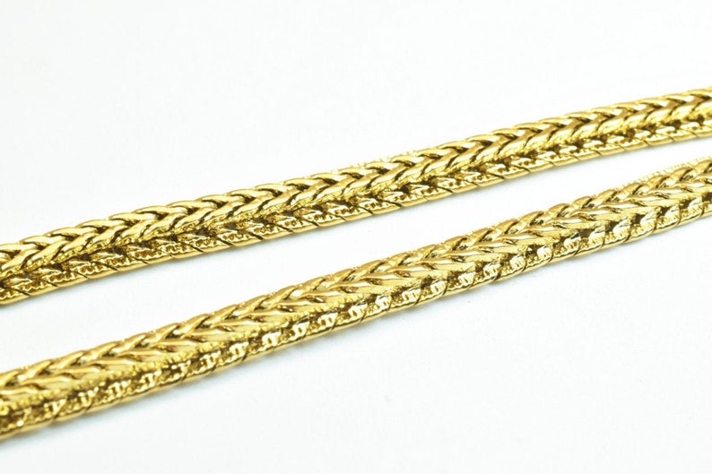 18K Gold Filled Foxtail Chain 18 Inches Long 6mm width | Etsy
