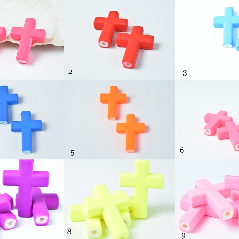 Plastic Cross Pendants - Etsy