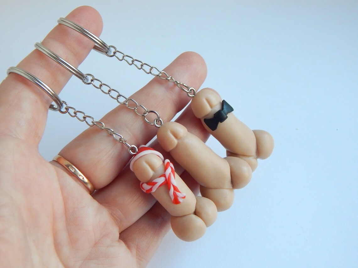 Penis Keychains and Charms for Earrings and Pendant of Polymer Clay ...