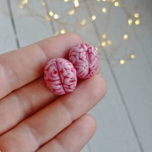 Brain Badge Reel ID Card Holder Human 3d Brain Therapist Gift ...