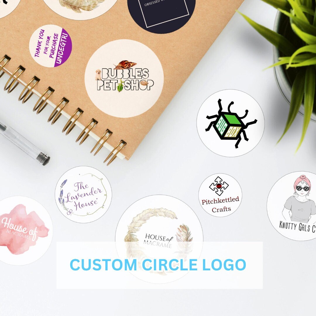 Custom Printed Logo Stickers for Businesses, Own Logo Printed Onto ...