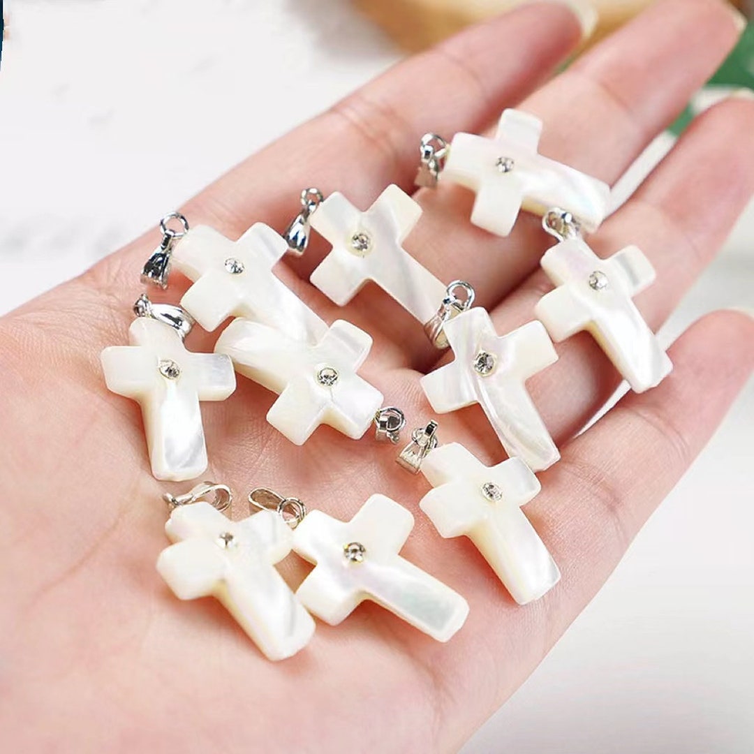 Natural MOP Shell Pearls Cross Shape Beads,cross Shape Shell Pearls ...