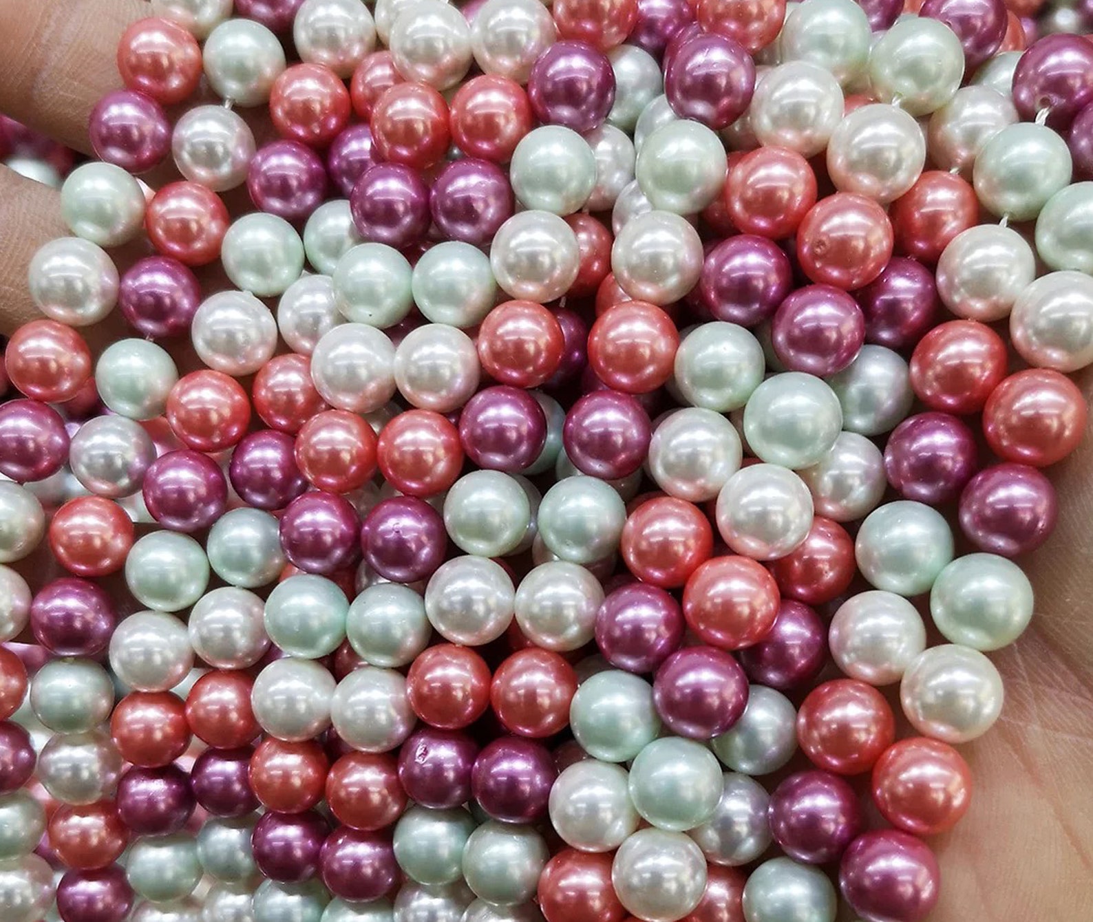 Mixcolor Südsee Muschel Perlen Muscheln Perlen4mm 6mm 8mm - Etsy.de