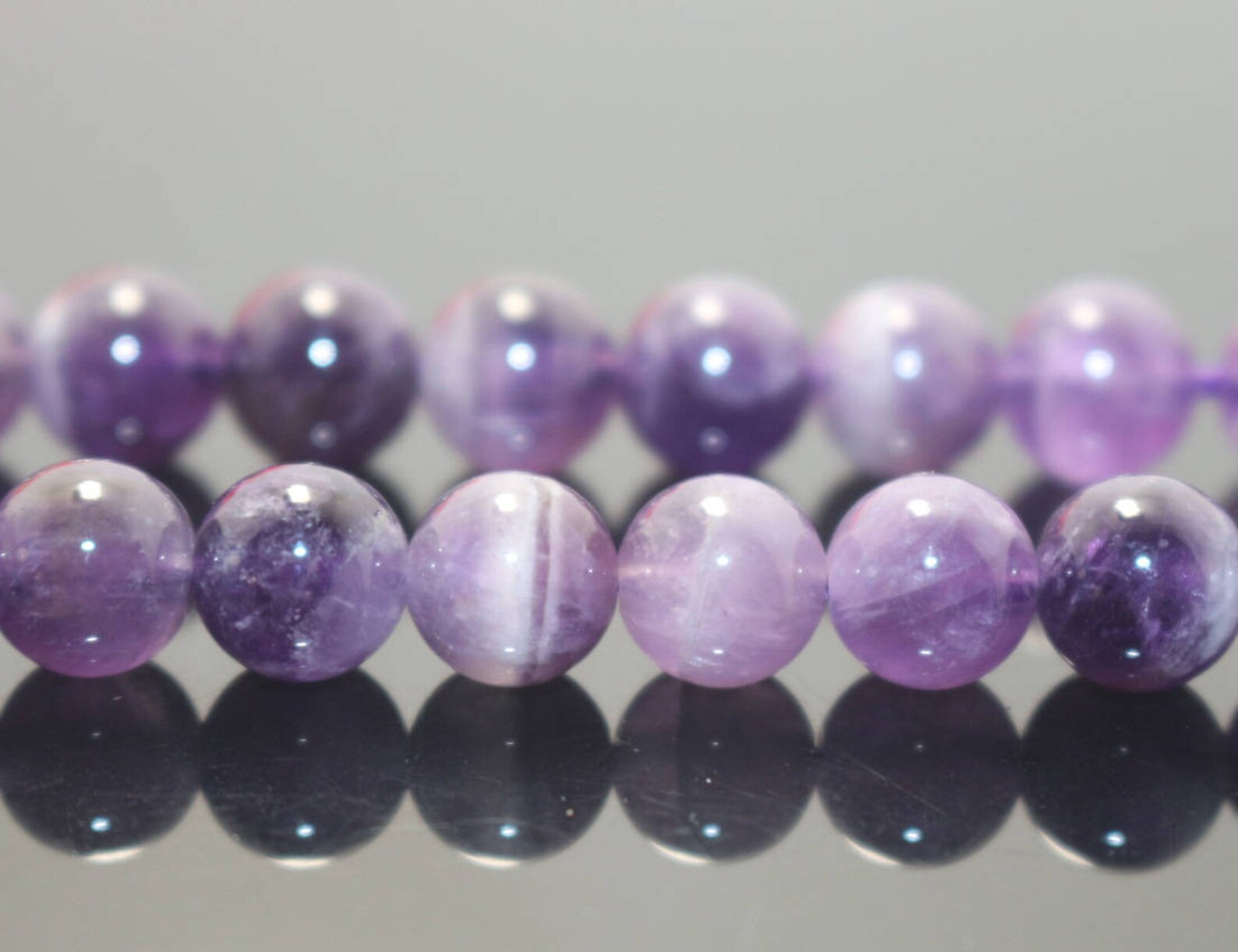 Natural Dog Teeth Amethyst Round Beads6mm 8mm 10mm 12mm - Etsy