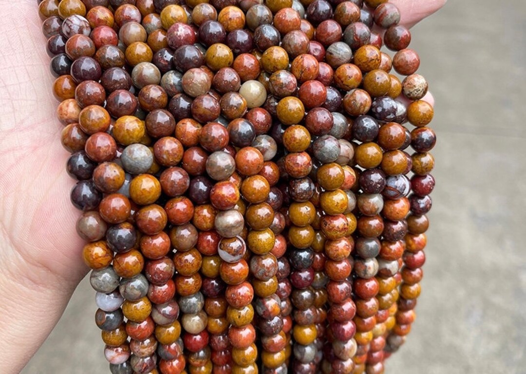 Natural Red Jasper Smooth and Round Beads,4mm 6mm 8mm 10mm 12mm Red ...