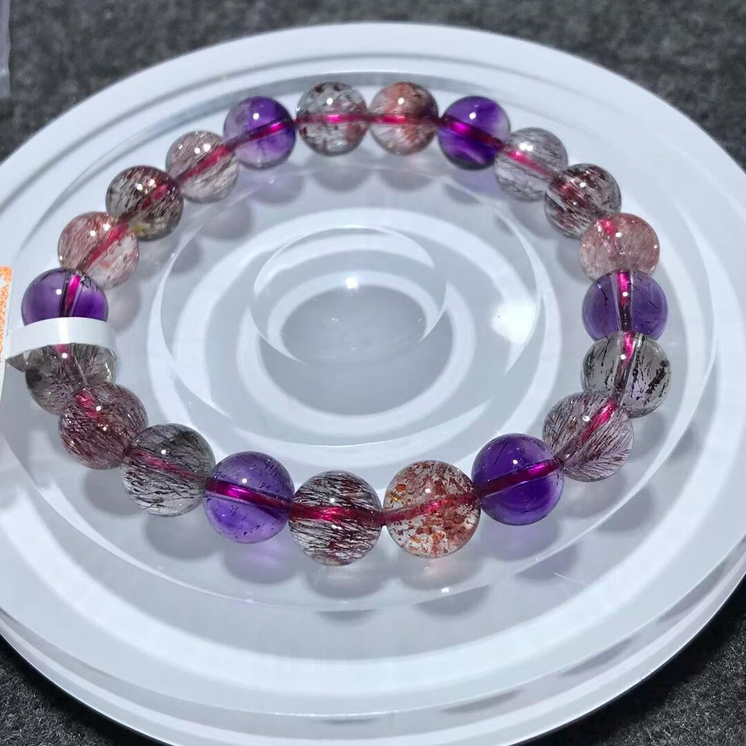 Natural AAAAAAA Super Seven Beads Bracelet,5mm -14mm Super Seven Beaded ...