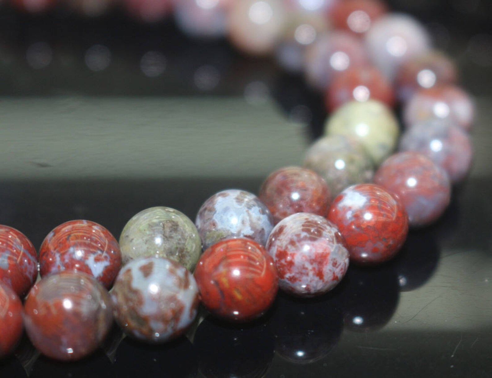 Natural Red Lightning Agate Round Beads,red Lightning Agate Beads,6mm ...