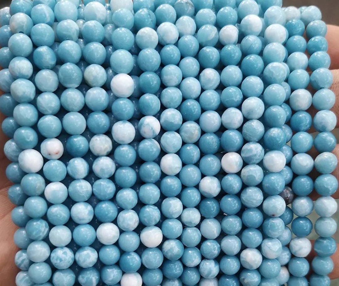 Natural Copper Pectolite Gemstone Smooth and Round Beads,6mm 8mm 10mm ...