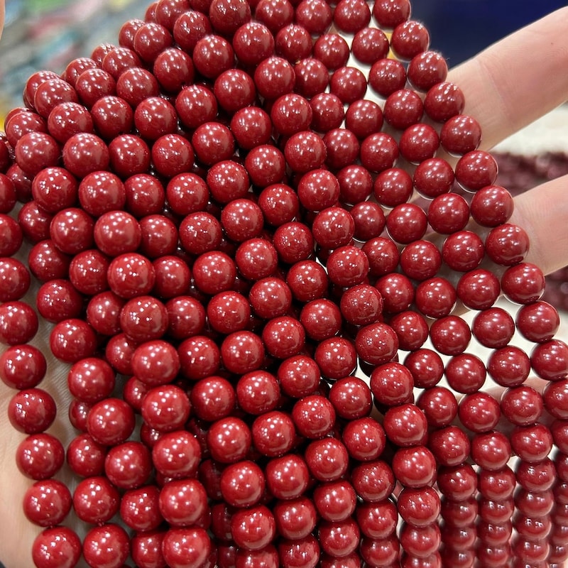 Cinnabar Beads Loose - Etsy