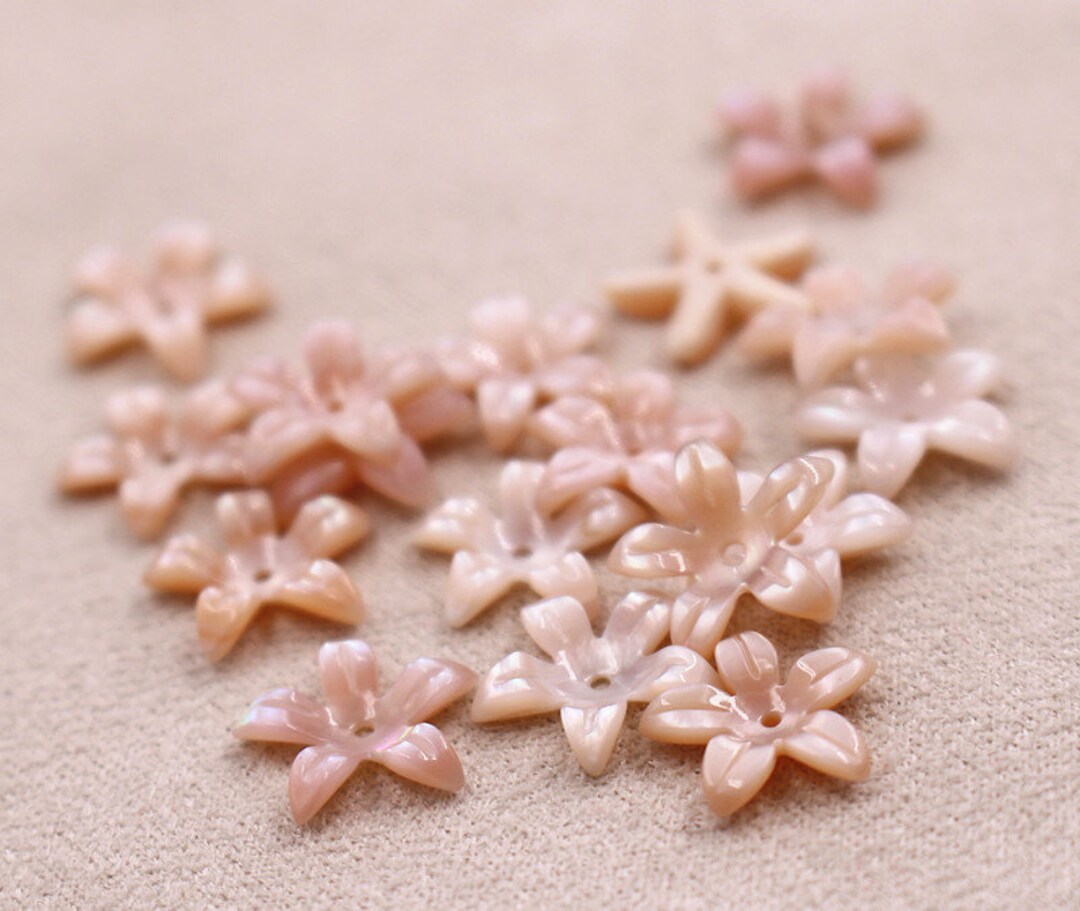 Natural MOP Pink Shell Carving Flower Beads,carving Shell Flower,pink ...